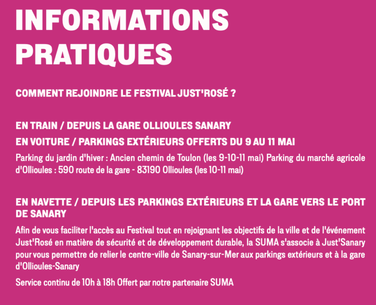 Just’Rosé 2025 : Le grand retour d’un festival haut en couleur à Sanary ...